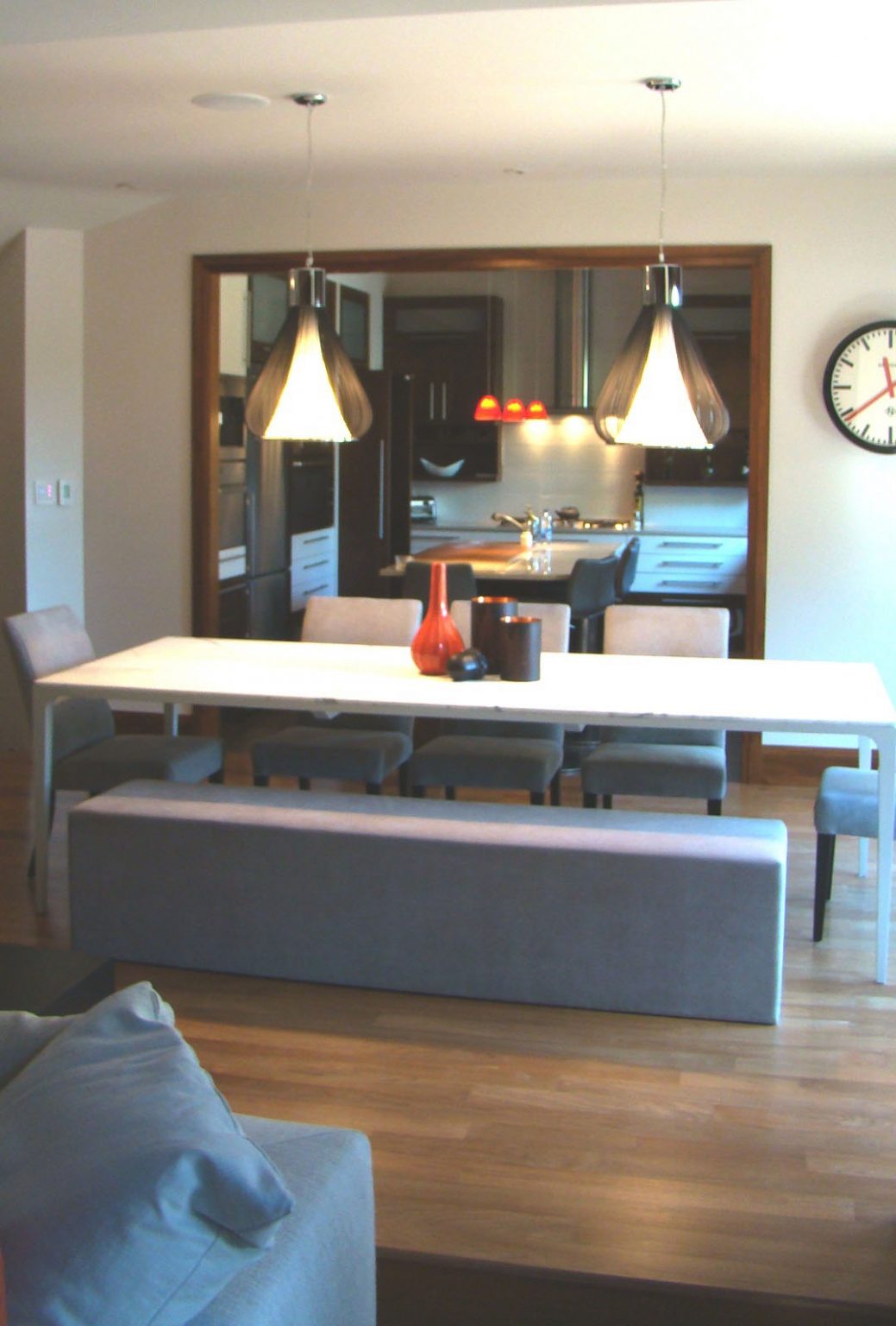 Living Room and Dining Room Interior Design in Sainte-Rose, Quebec ...