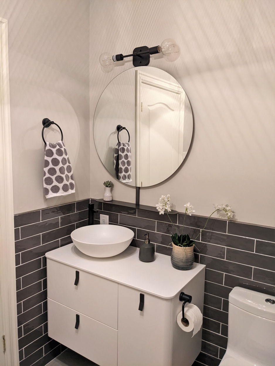 West Island Laundry and Powder Room Renovation - Versa Style Design